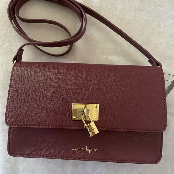 Nanette Lepore | Bags | New Nanette Lepore Flap Logo Lock Crossbody Bag ...